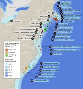 U.S. Wind Farm Locations - Offshore Wind Maryland